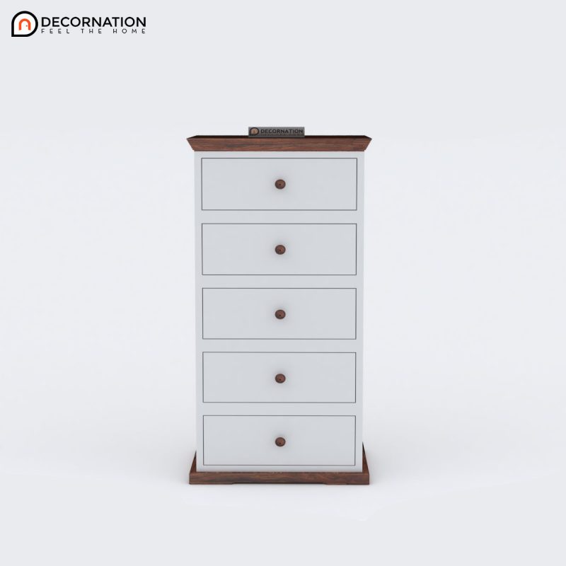 Charon Solid Wood 6 Drawers Living room Cabinet - Brown - Decornation