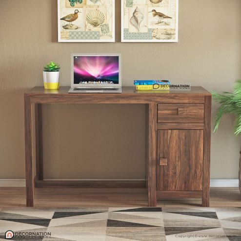 Buy Upto 50% Off @ Ines Solid Wood Computer Table With Storage