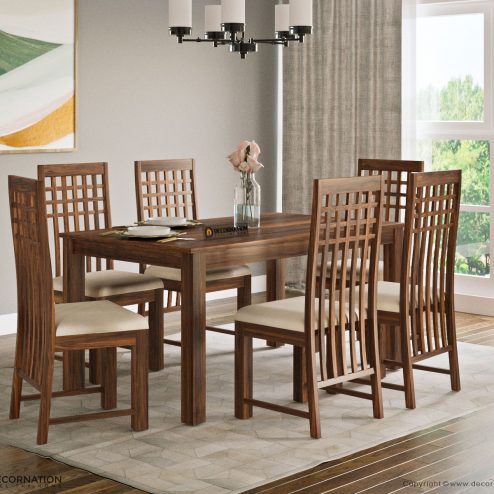 Oriana Solid Wood Dining Table Set - Decornation